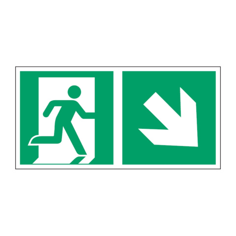 Znak 11 Kierunek do wyjścia ewak.E02-PD 400x200 PF > Fireshop